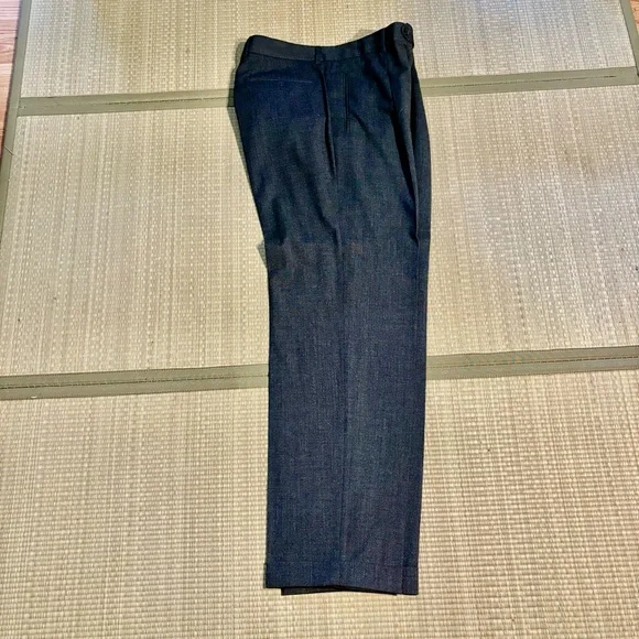 HUGO BOSS mans 2pc Suit Gray sz 42 L Solid Virgin Wool 3 button USA